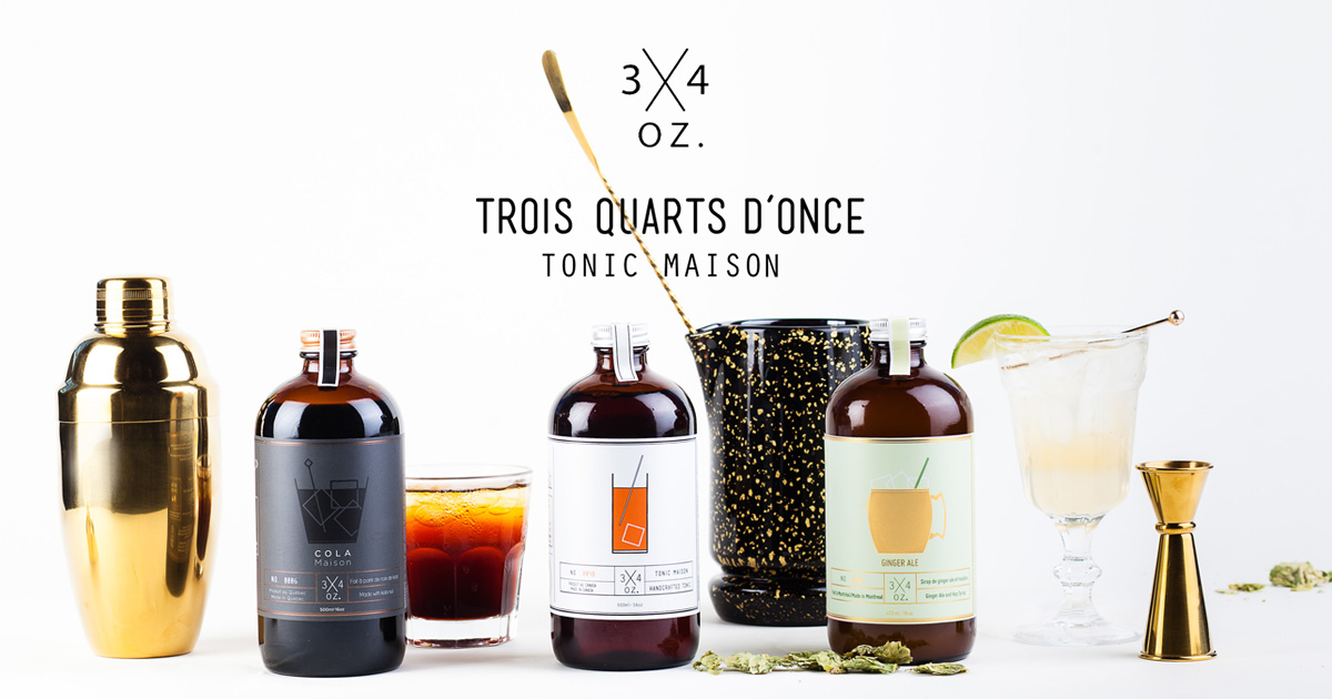 Points of sale - 3/4 OZ. | Tonic, Ginger and Cola Maison for your cocktails